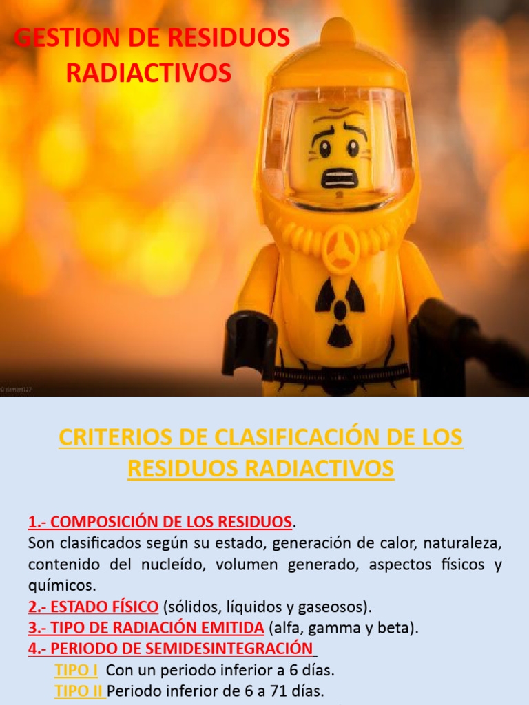 Gestion de Residuos Radiactivos | PDF | Residuos radiactivos ...
