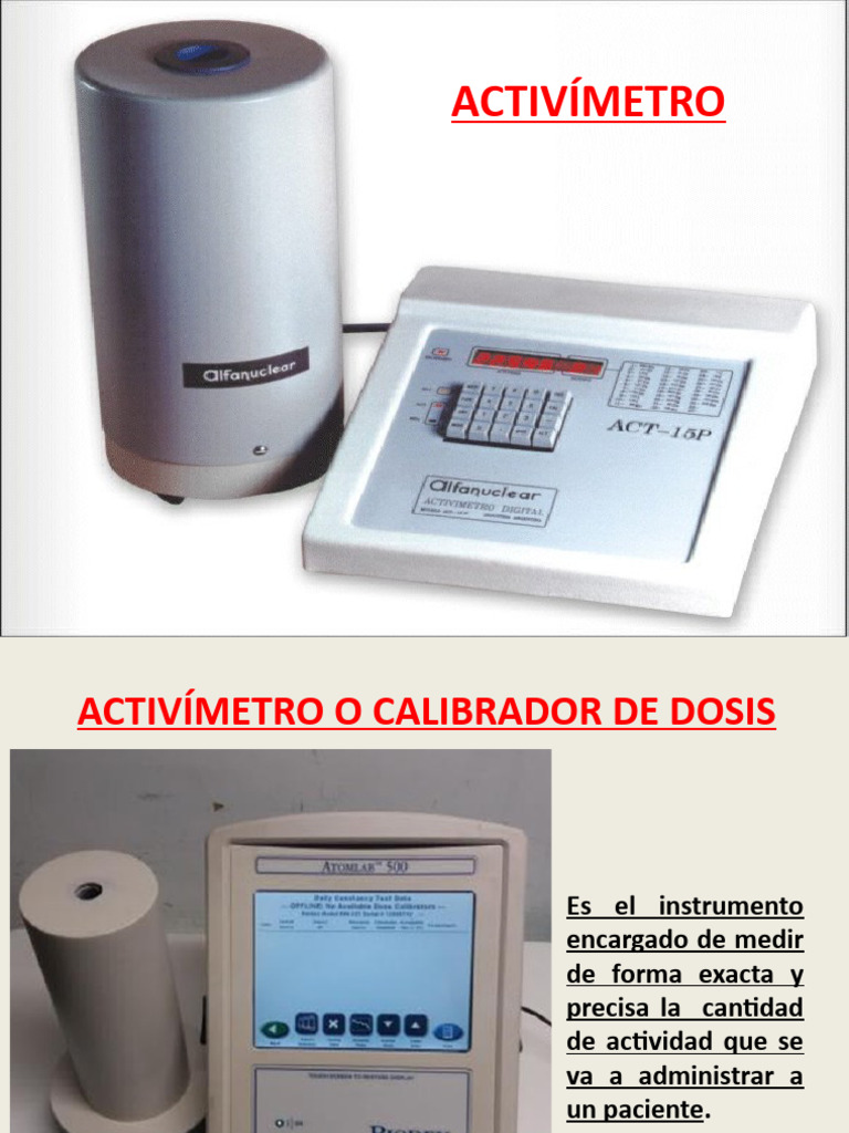 Activimetro | PDF | Desintegración radioactiva | Ciencias fisicas