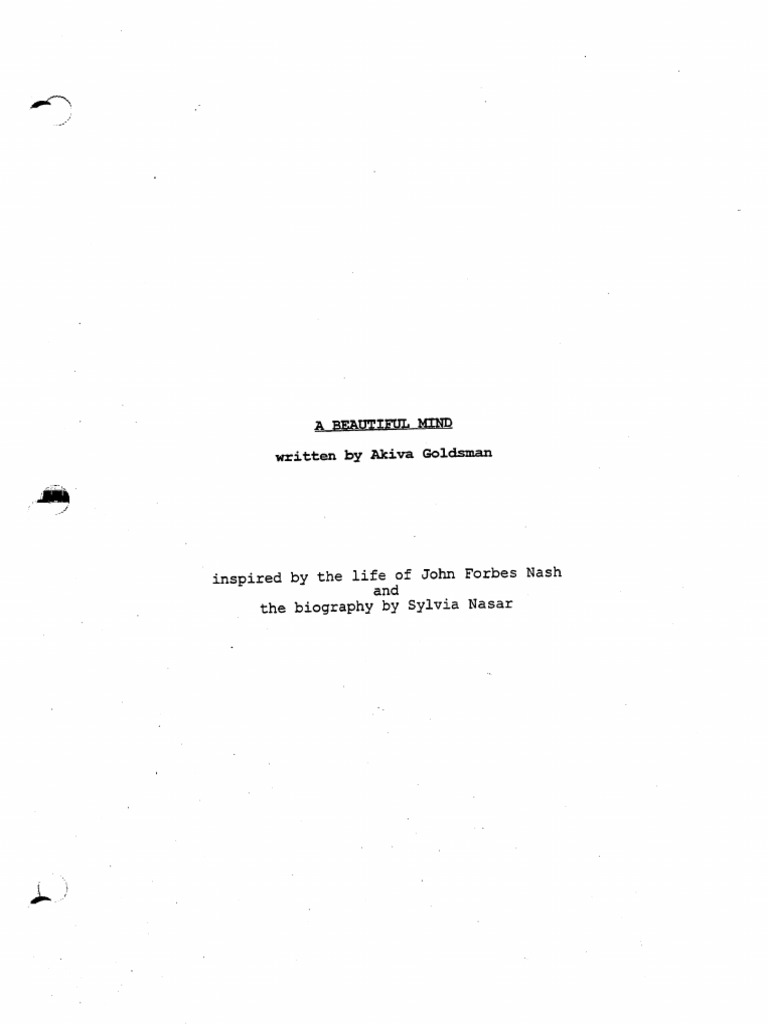 A Beautiful Mind | PDF