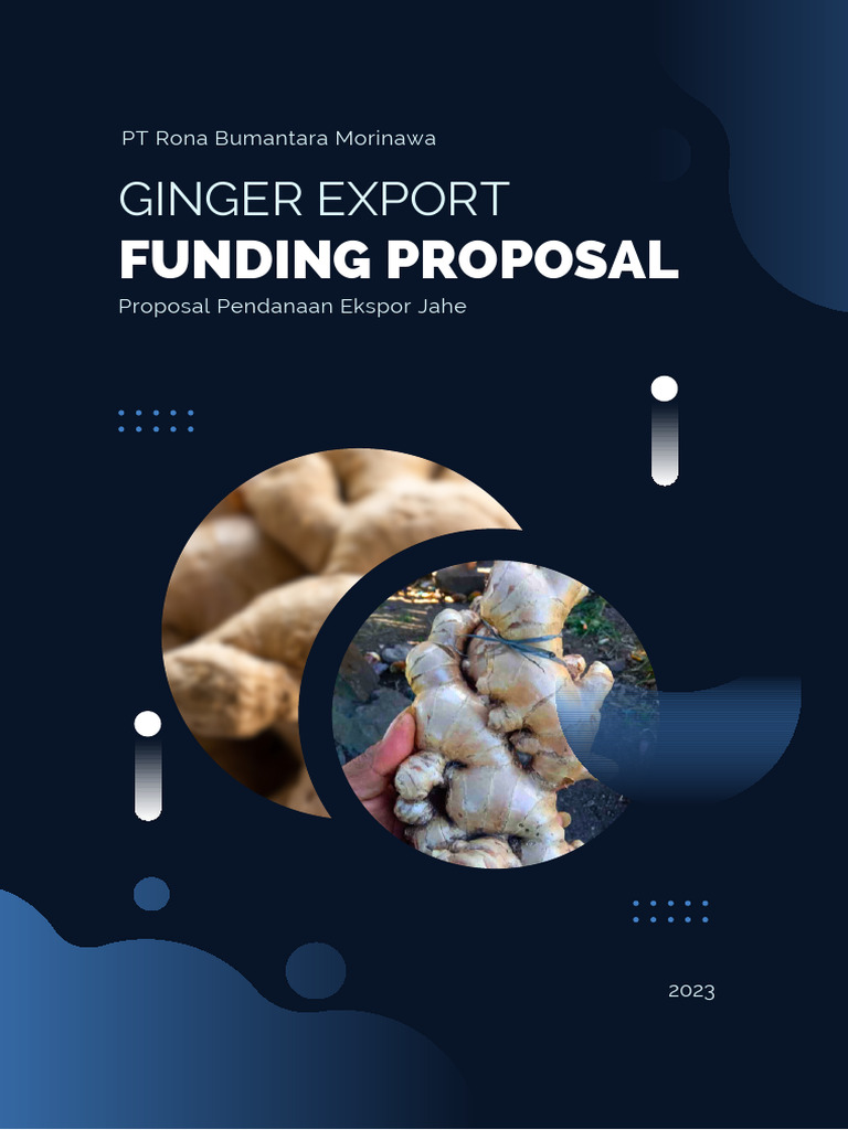 Proposal Pendanaan Ekspor Jahe | PDF