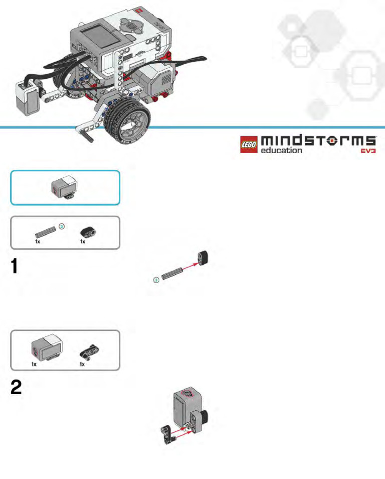 Driving Base Color Sensor Down Building Instructions | PDF