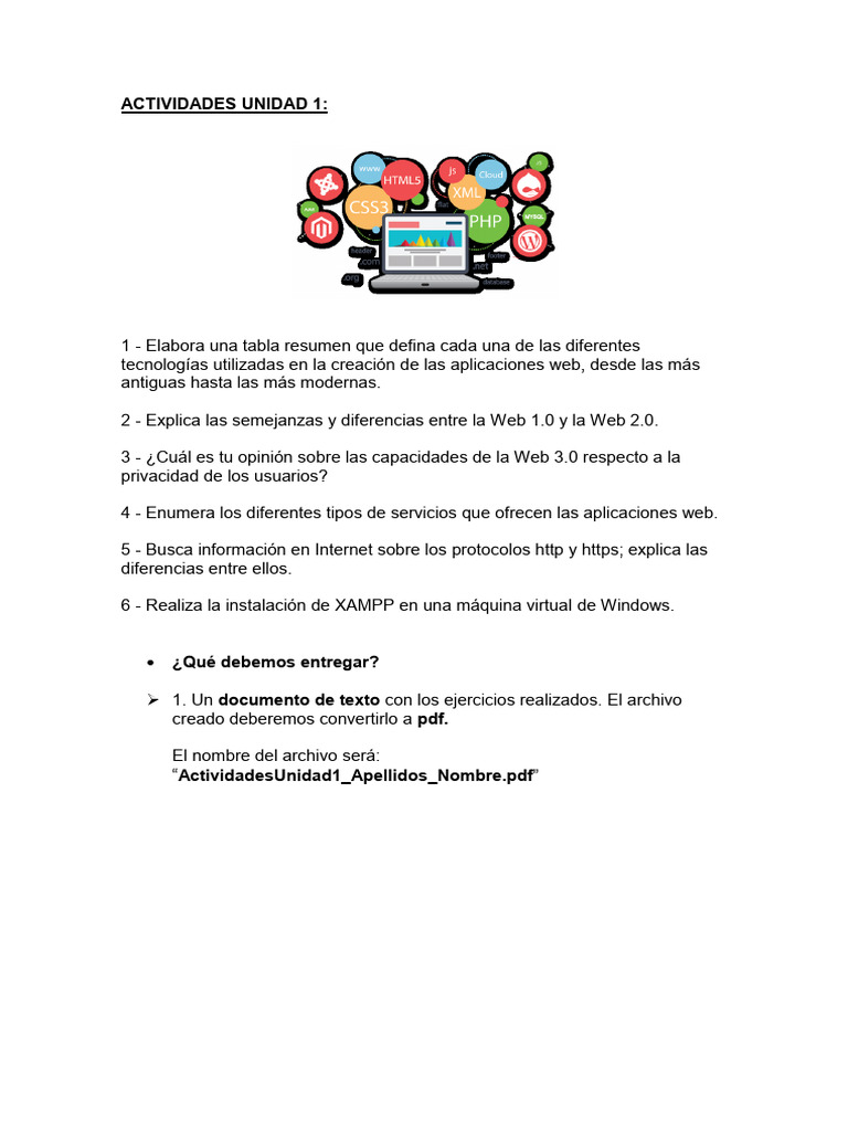 Actividades Unidad 1 | PDF