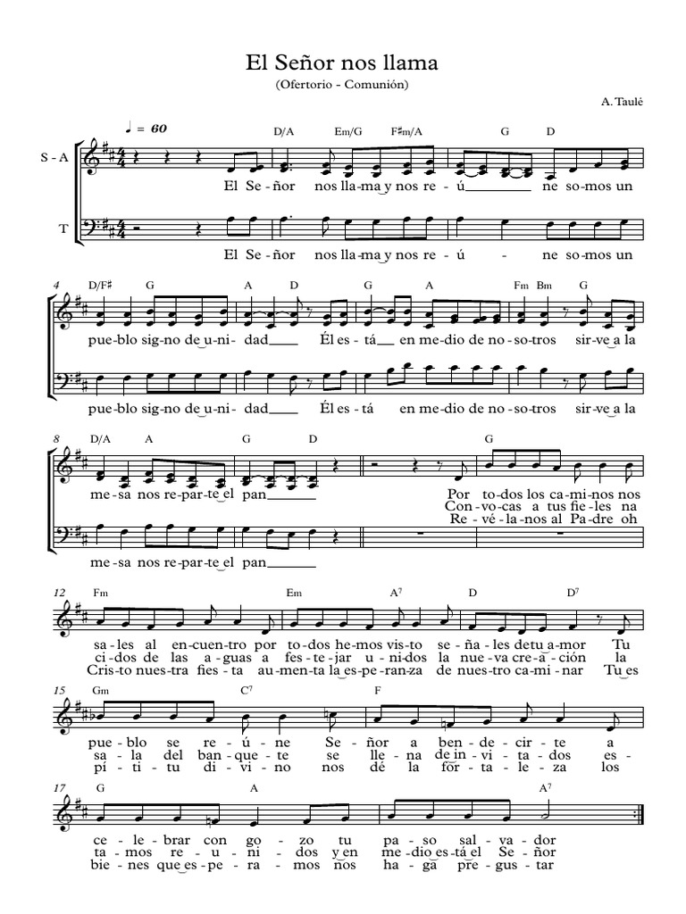 El Señor nos llama | PDF