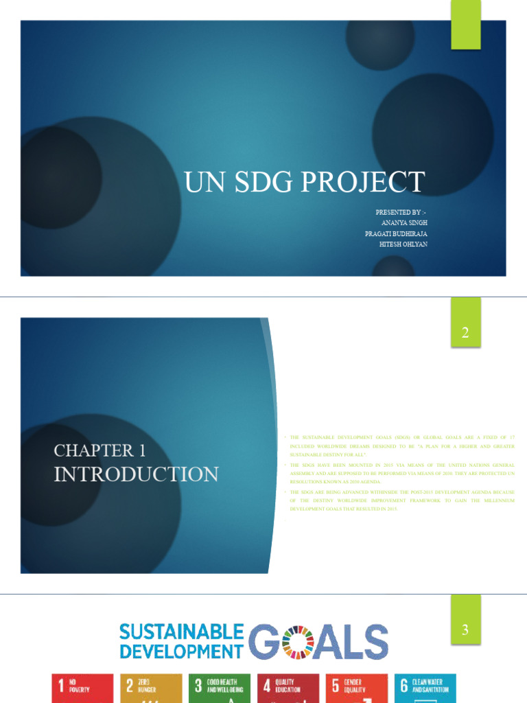 Un SDG Project | PDF | Economies