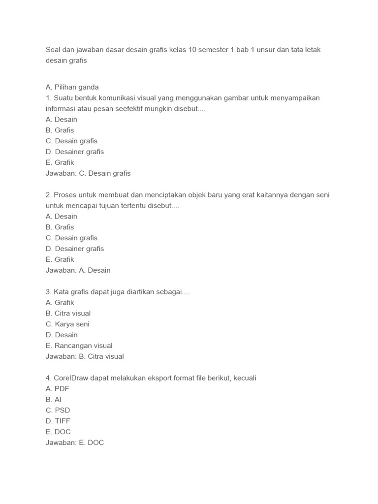 DDG Contoh Soal | PDF