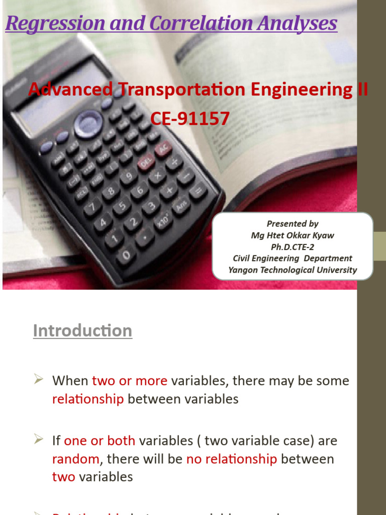 Regression and Correlation Analyses - 1 | PDF | Linear Regression | Regression Analysis