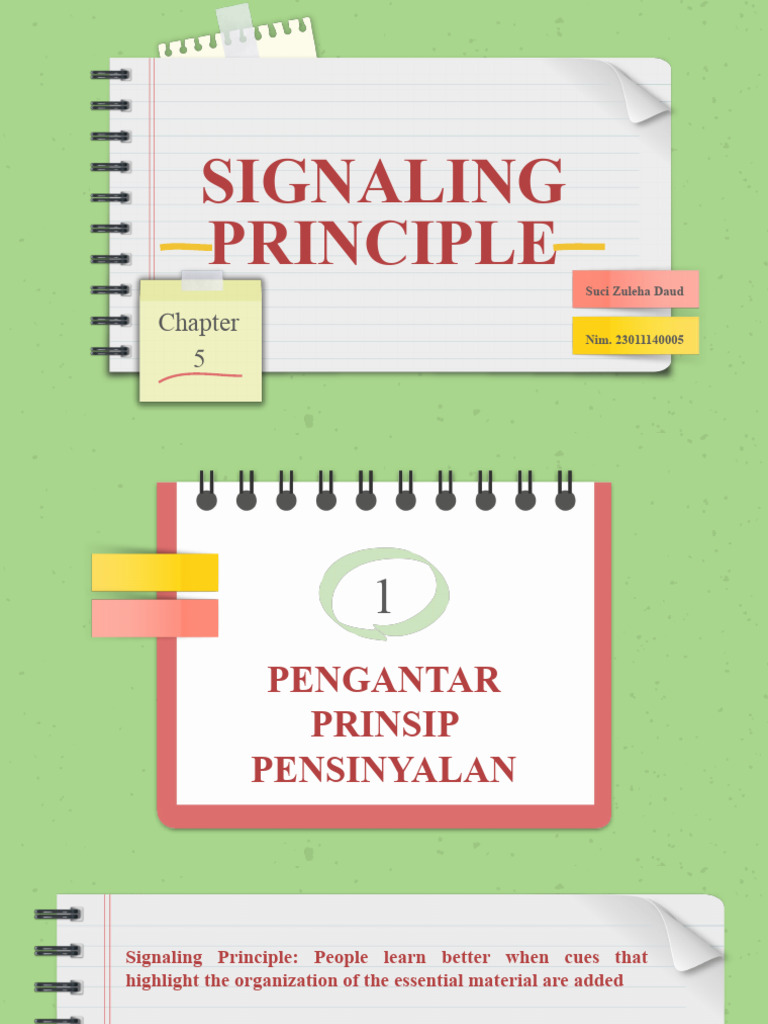 Chapter 5 Signaling Principle | PDF