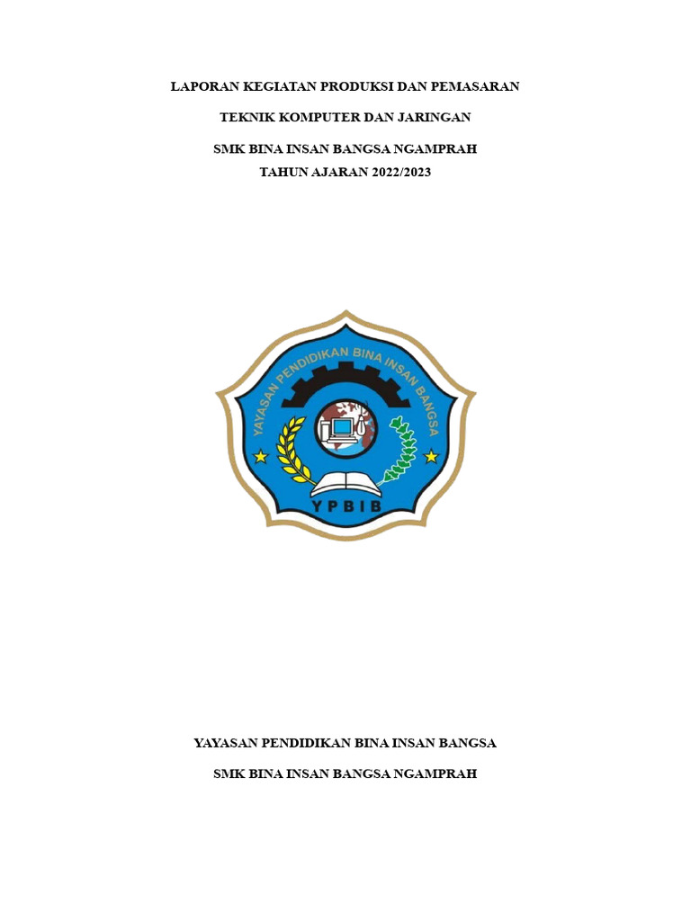 Laporan Kegiatan Produksi Dan Pemasaran Tefa TKJ | PDF