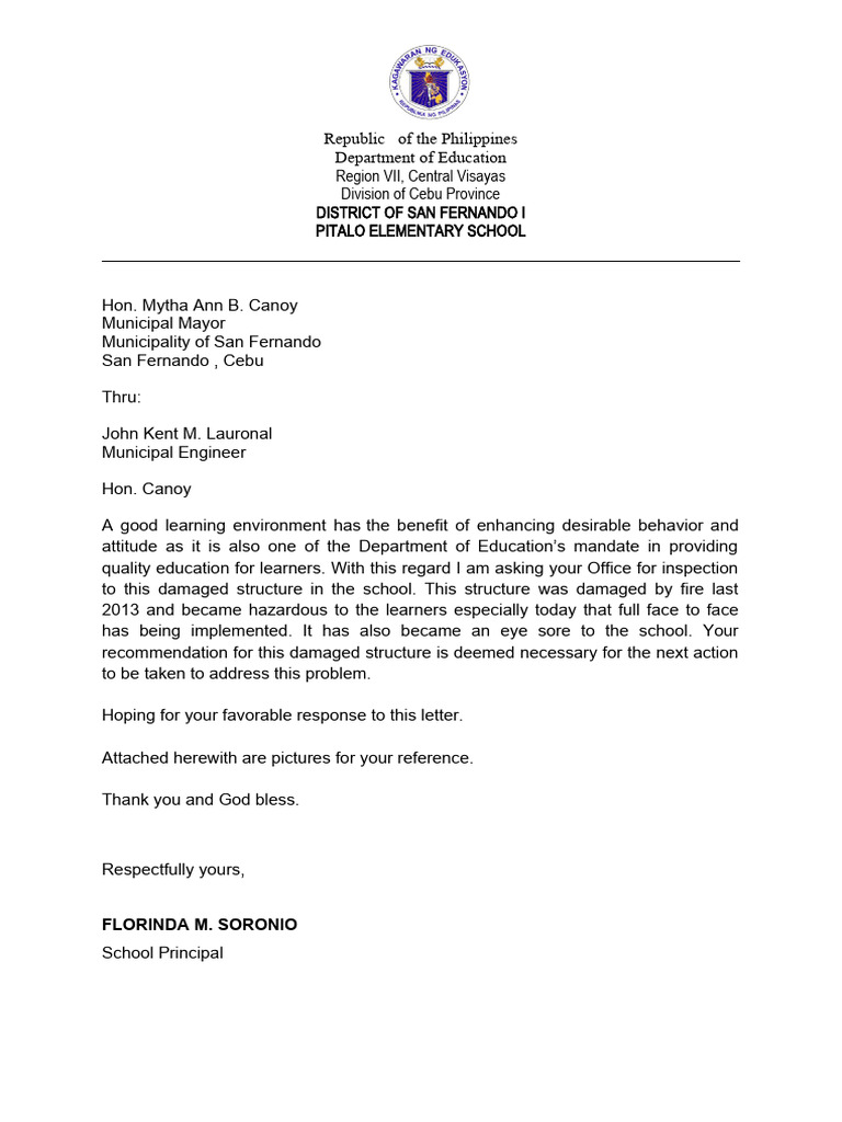 Letter Request To Engineer Kent | PDF