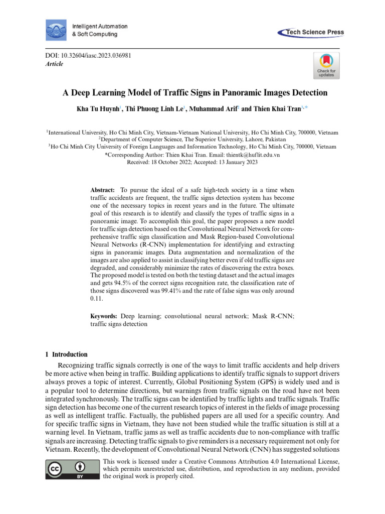 A Deep Learning Model of Traffic Signs in Panoramic Images Detection ...