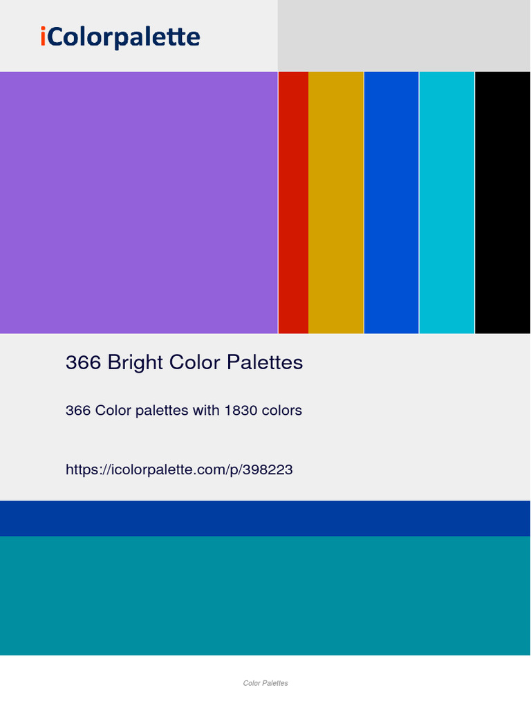 Bright Color Palette Collection | PDF | Technology & Engineering