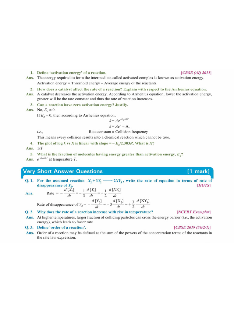 Chemistry Kinetics | PDF