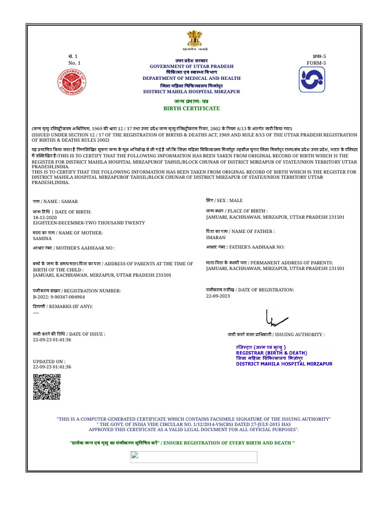 Civil Registration System | PDF