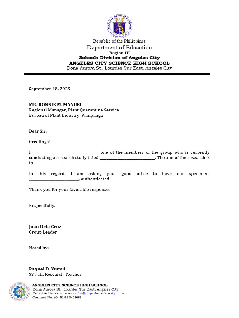 Letter BPI | PDF
