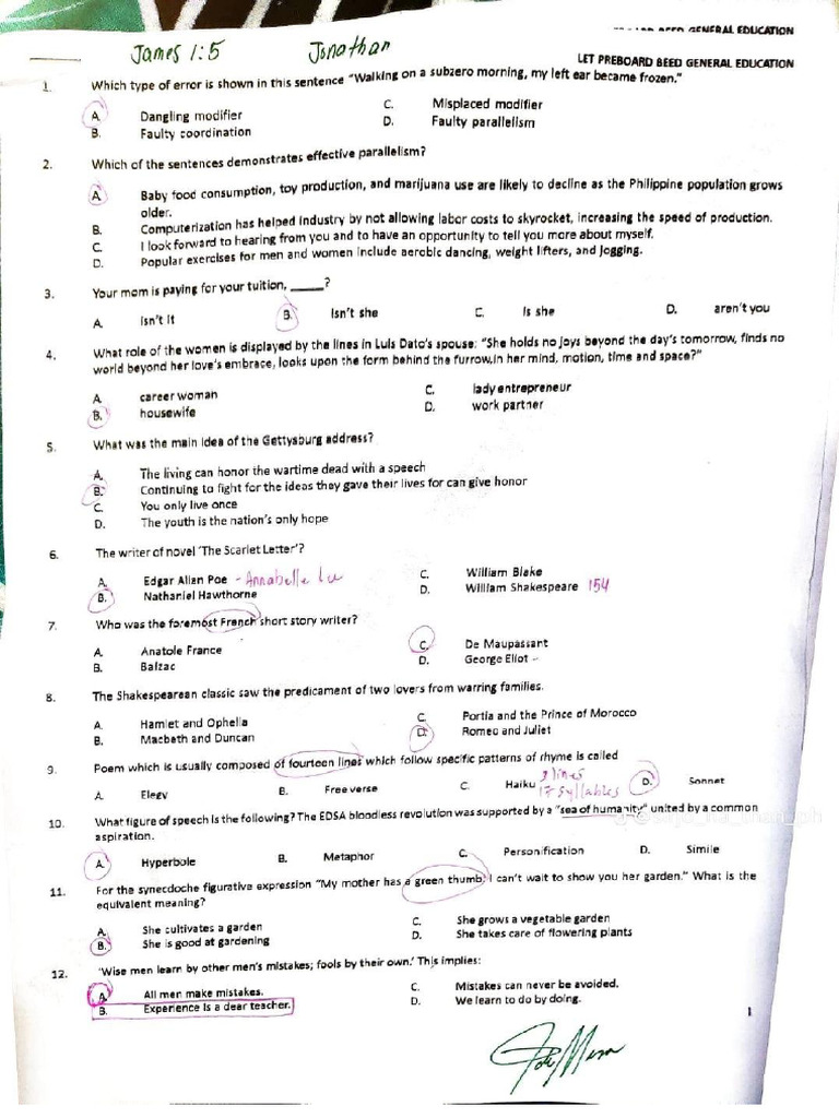 Example Prof Ed Exam | PDF