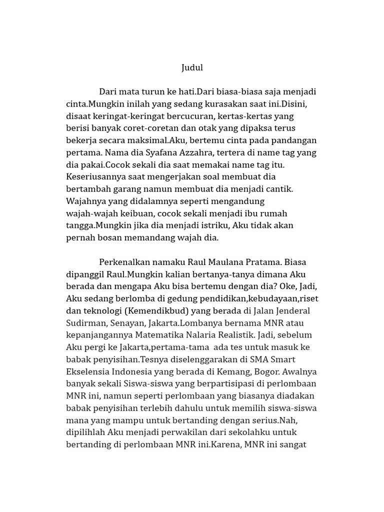 Cerpen | PDF | Pengembangan Diri