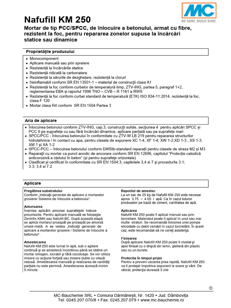 Nafufill KM 250 | PDF