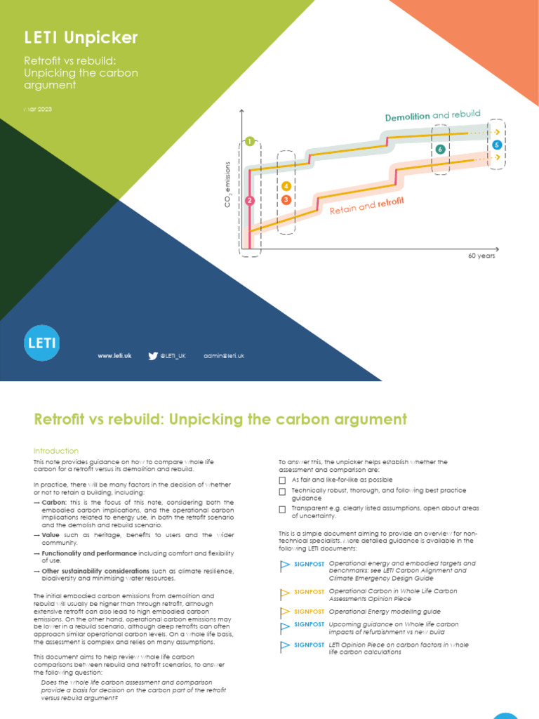 Retrofit Vs Rebuild Unpicker - Final | PDF | Climate Change Mitigation ...