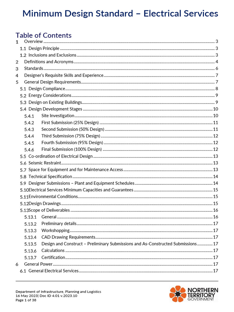 Concept Electrical Design | PDF | Specification (Technical Standard ...