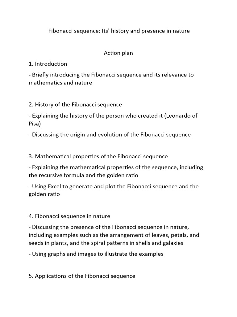 Fibonacci sequence Its' history and presence in nature (2) | PDF