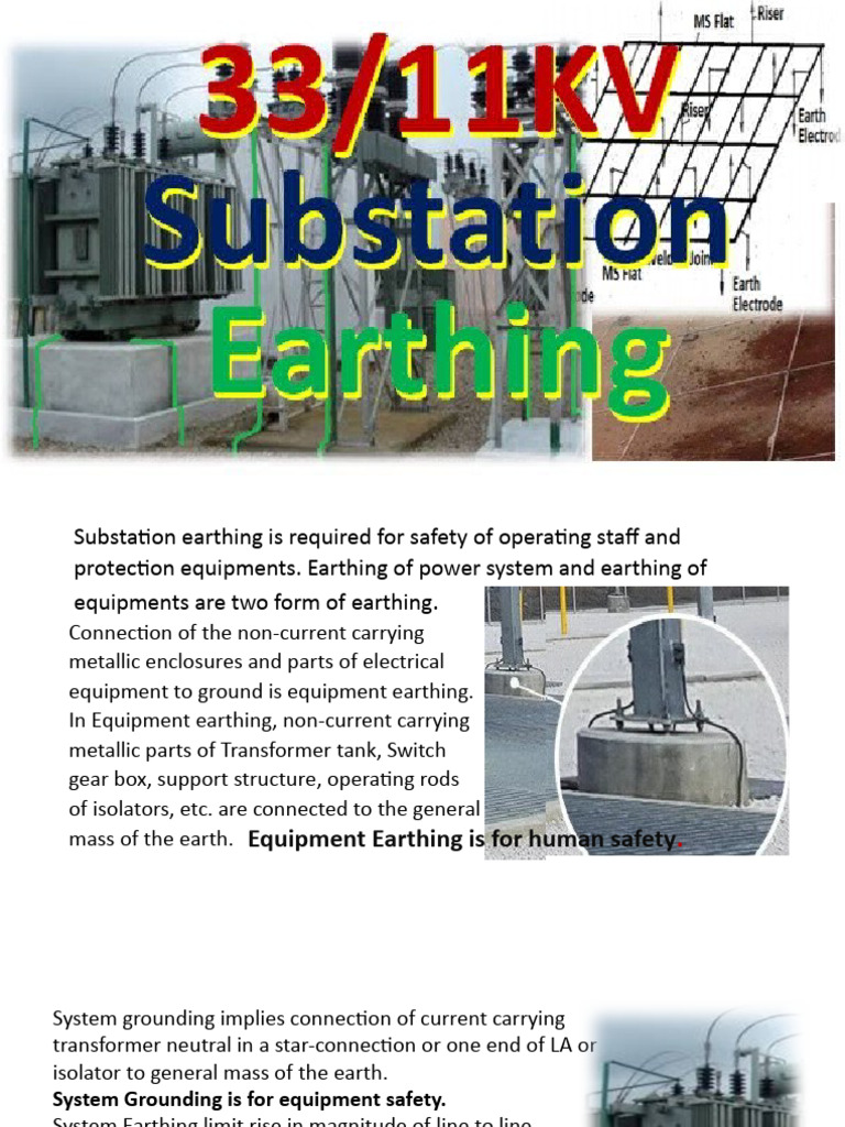 33 KV SS Earthing | PDF | Electrical Substation | Electrical Equipment