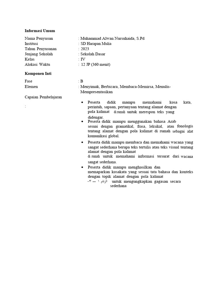 Modul Ajar Bab 5 | PDF