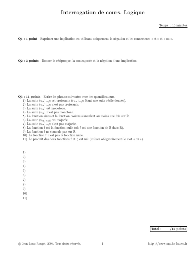 Logique Interrogation | PDF | Ordinateurs