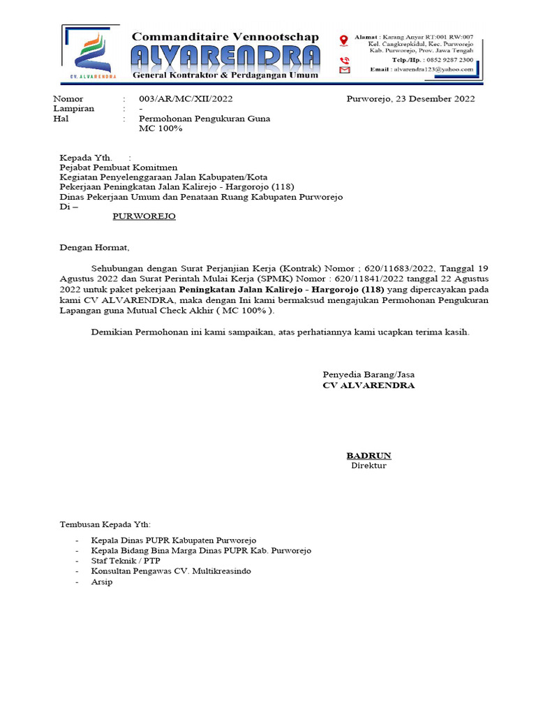 Permohonan MC 100 | PDF