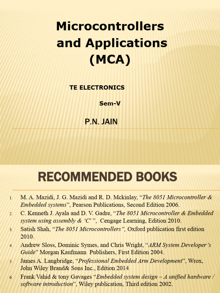 8051 Microcontroller | PDF