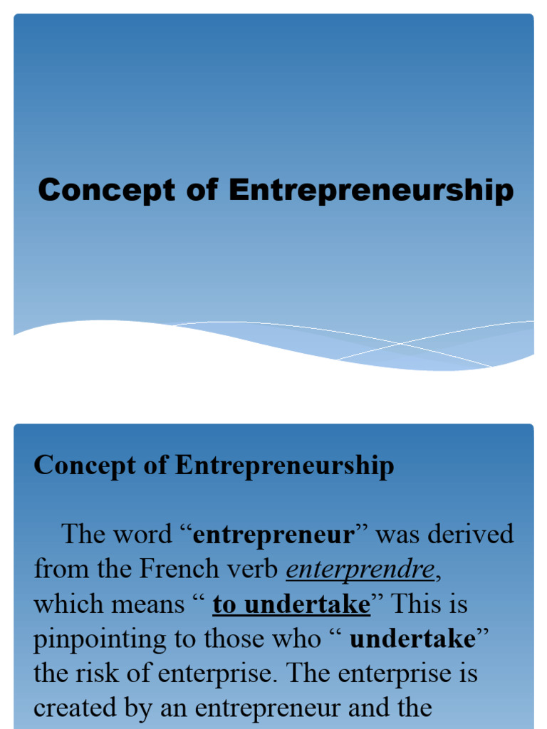 Entrep Concepts Mine | PDF | Entrepreneurship | Economies