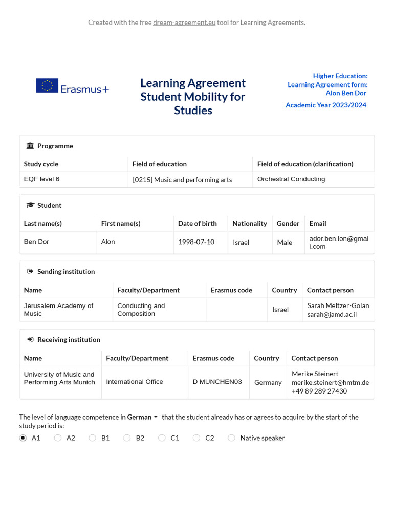 LA Alon Ben Dor 2023 24 Id 14691 | PDF