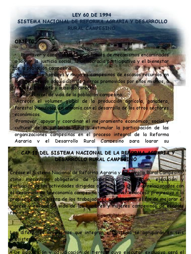 Ley 60 Presentación | Descargar gratis PDF | Dominio eminente | Área rural