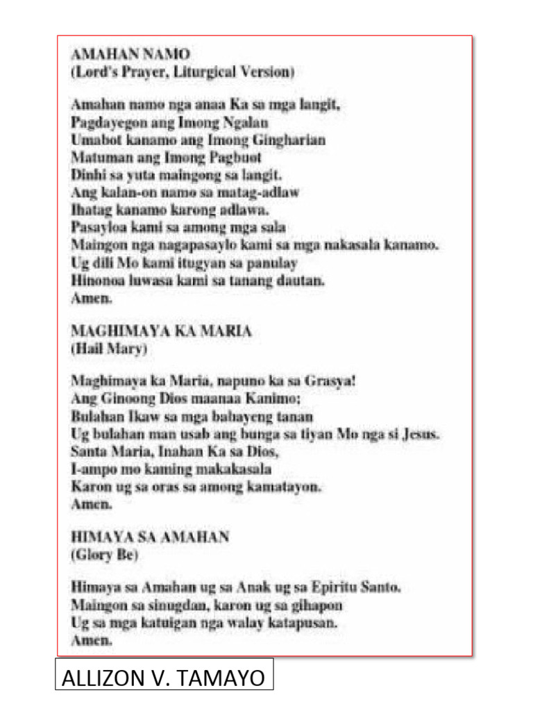 Allizon Prayers | PDF