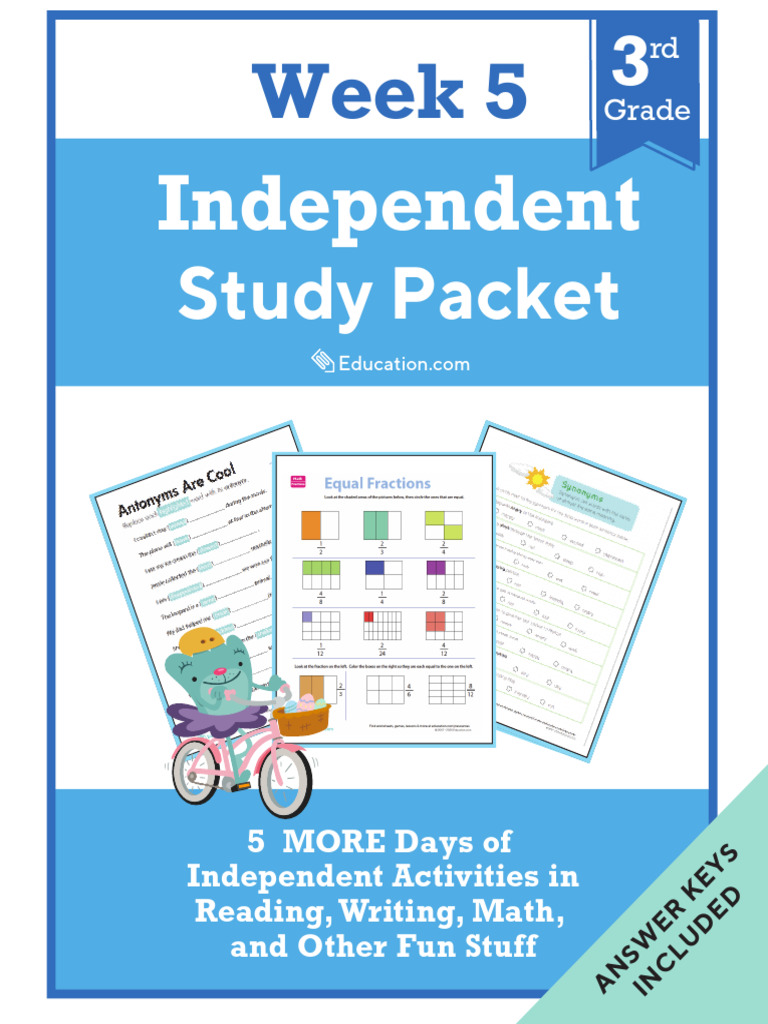 Independent Study Packet 3rd Grade Week 5 | PDF | Underground Railroad