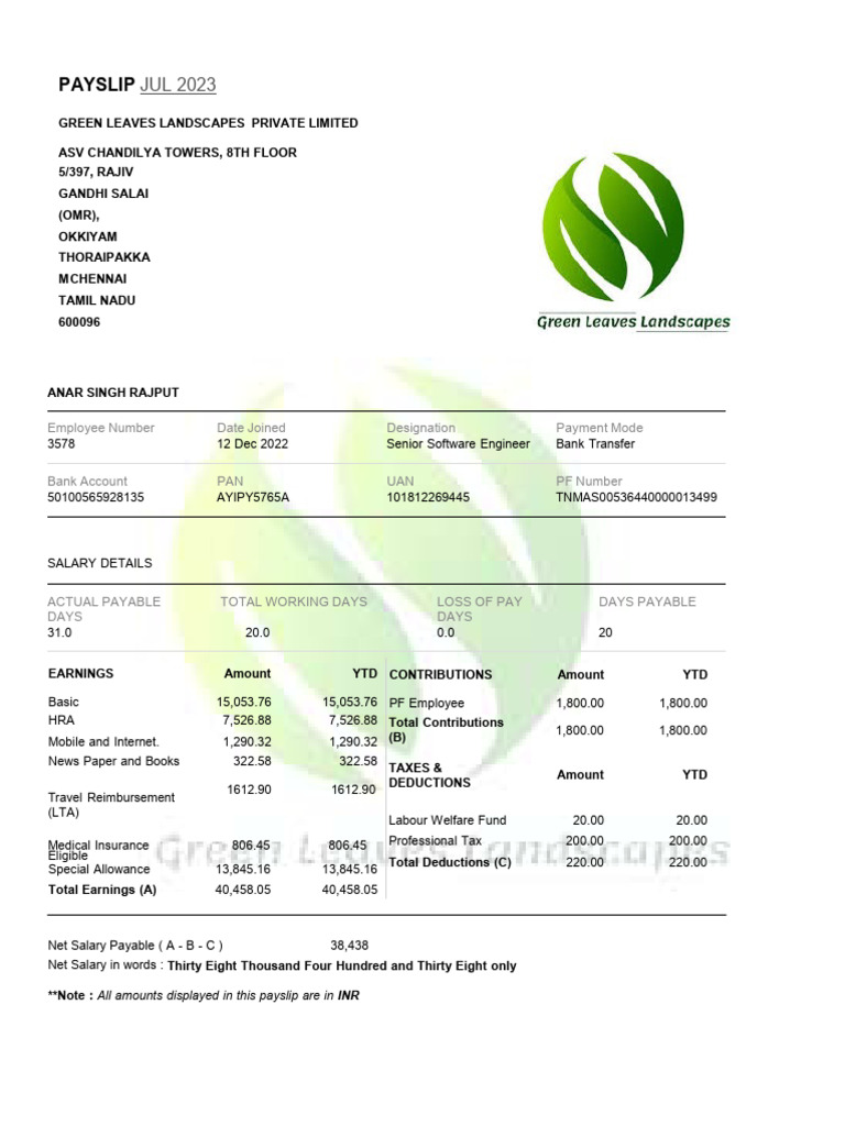 Pay Slip | PDF