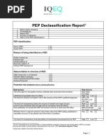 PEP Declaration Form | PDF | Justice | Crime & Violence