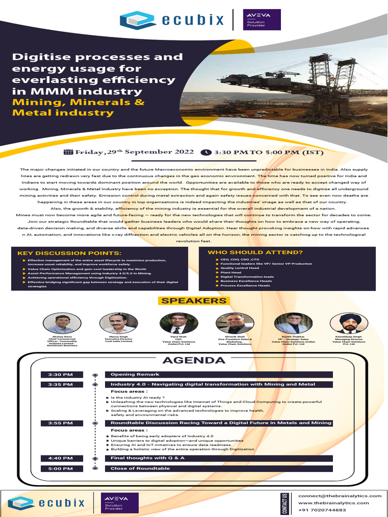 Minvfdserals & Metal Brochu | PDF | Mining | Internet Of Things