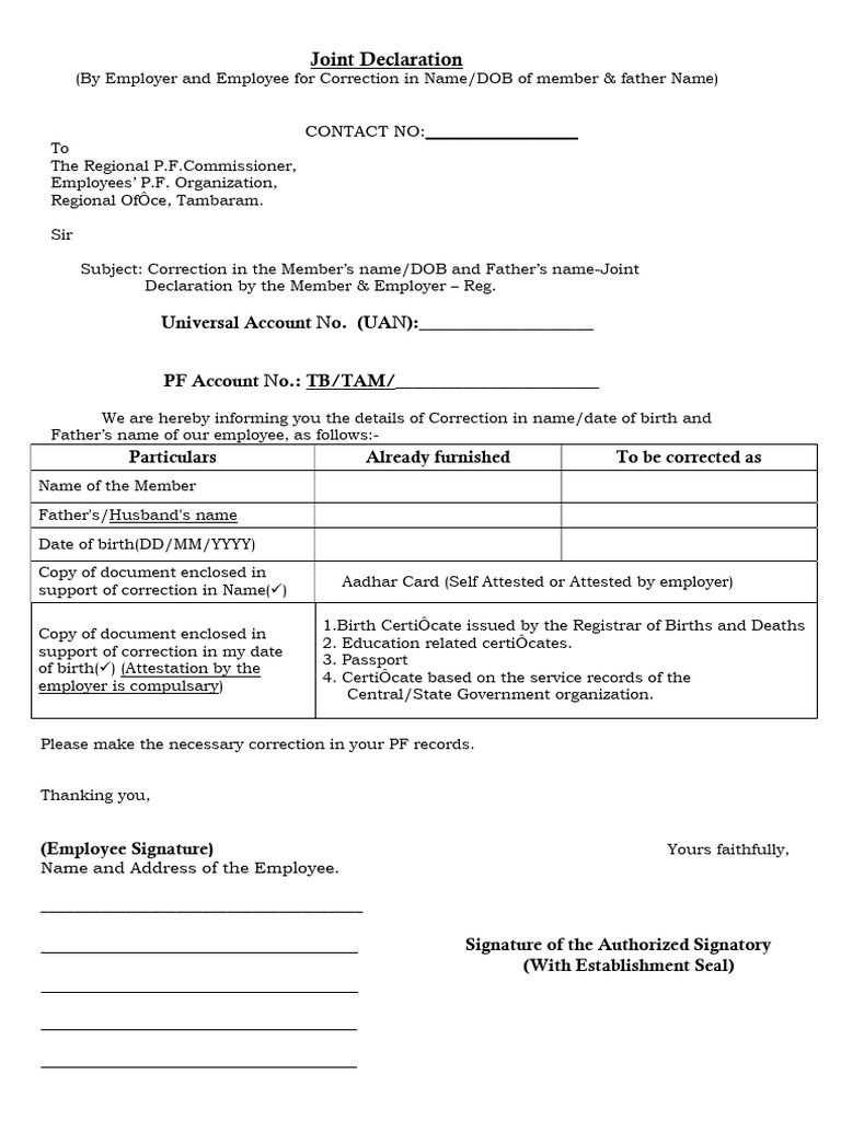 Joint Declaration | PDF | Law