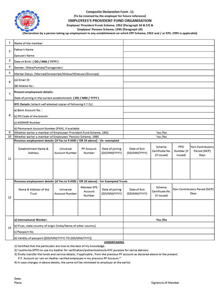 FORM No 11 (NEW) | Download Free PDF | Access Control | Applications Of ...