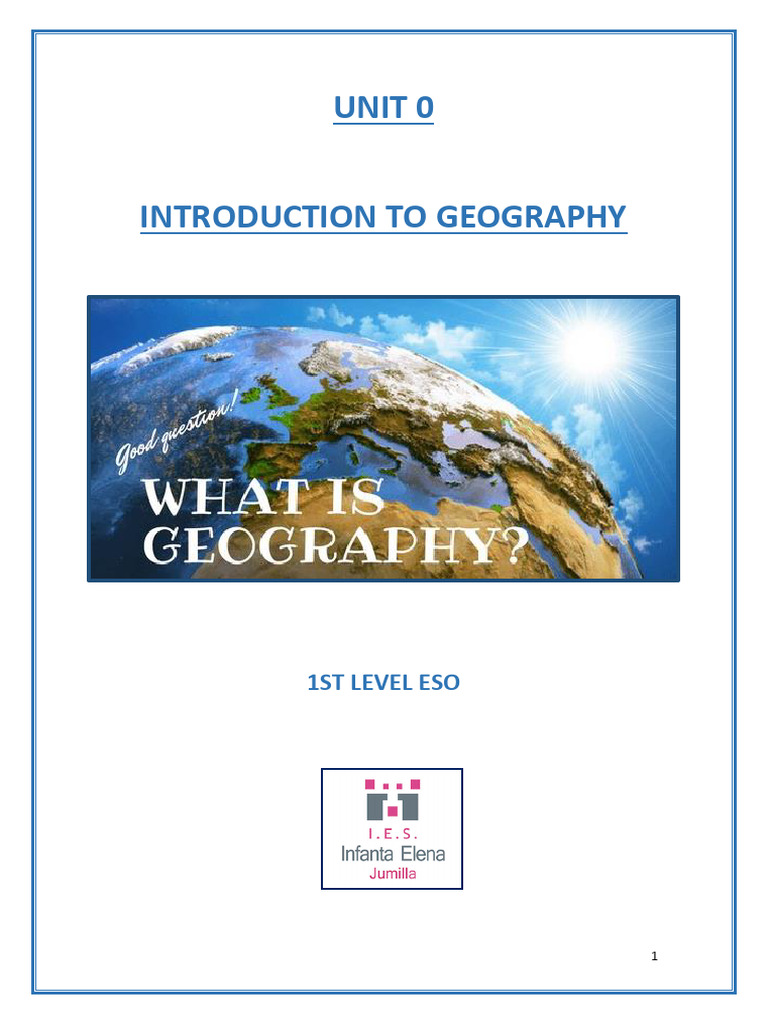 Introduction to Geography for Students | PDF | Geography | Earth Sciences