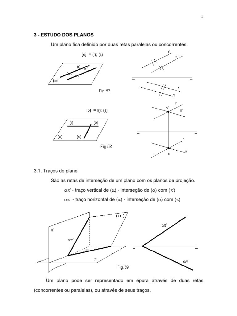 Planos | PDF | Plano (Geometria) | Triângulo