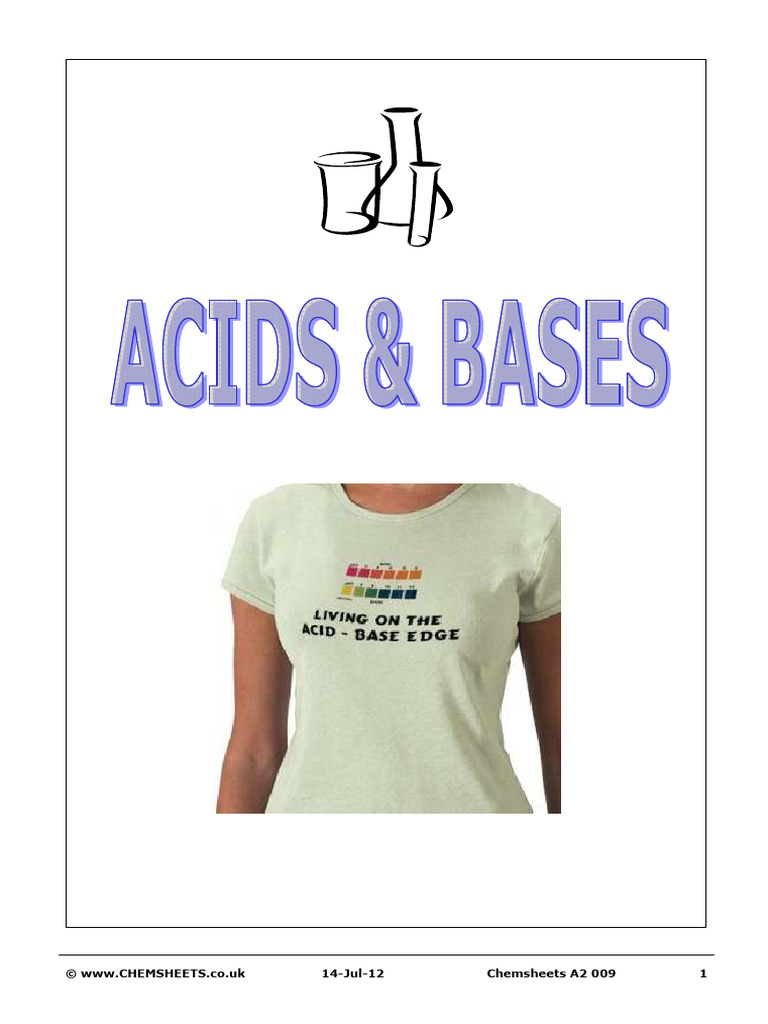 A2 Chemistry: Acids and Bases Guide | PDF | Acid | Ph