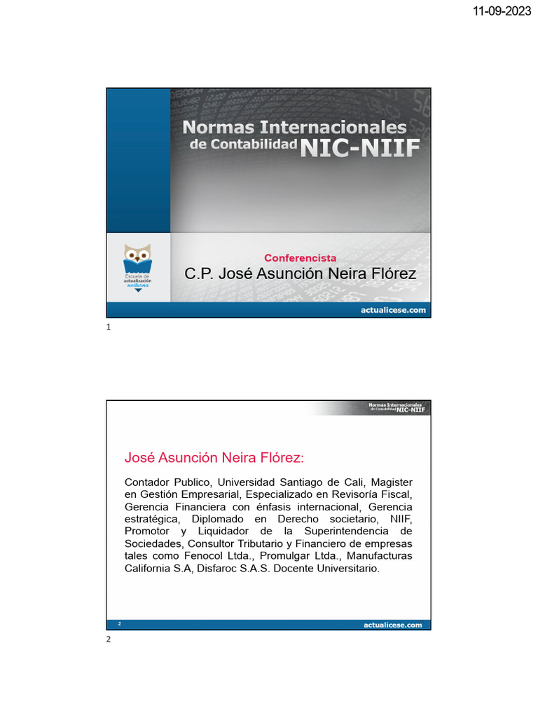 Presentación Estados Consolidados NIC 27 y 28 | PDF | Finanzas y dinero