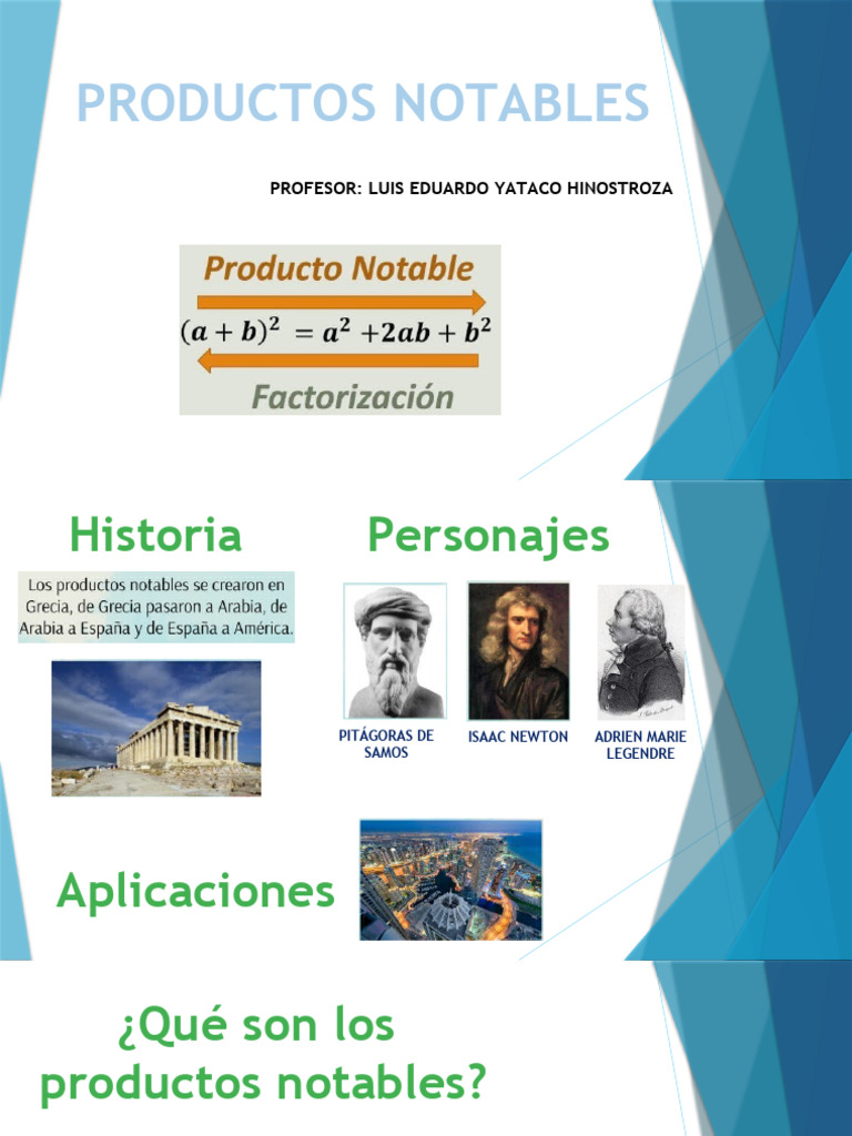 Productos Notables | PDF