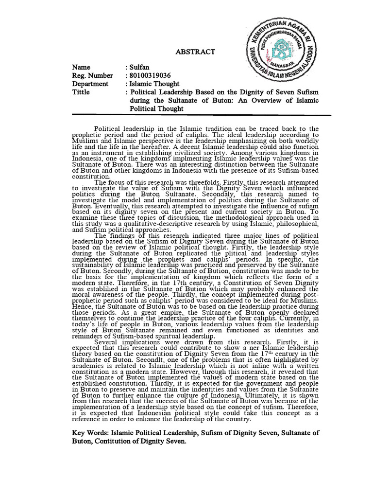 Sulfan Pasca ENG | PDF | Religion & Spirituality