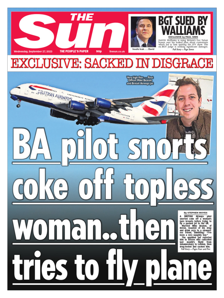 JOURNAL The Sun UK Du 27 Septembre 2023 | PDF | Conservative Party (Uk)