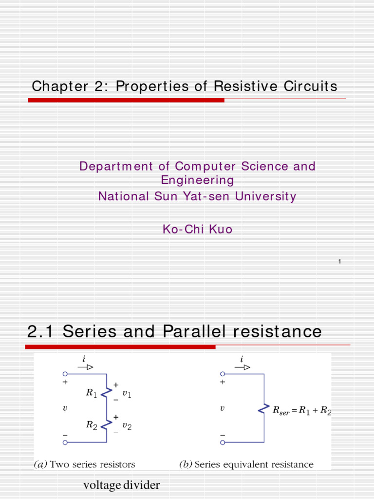 Chap 02 | PDF | Electrical Network | Electricity Chap 02 | PDF | Electrical Network | Electricity