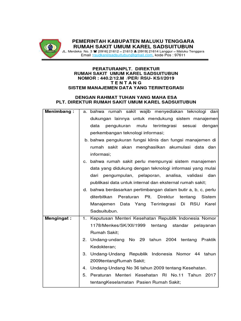 MRMIK 13 EP 2. SK - Regulasi - Sistim - Manaj - Data | PDF
