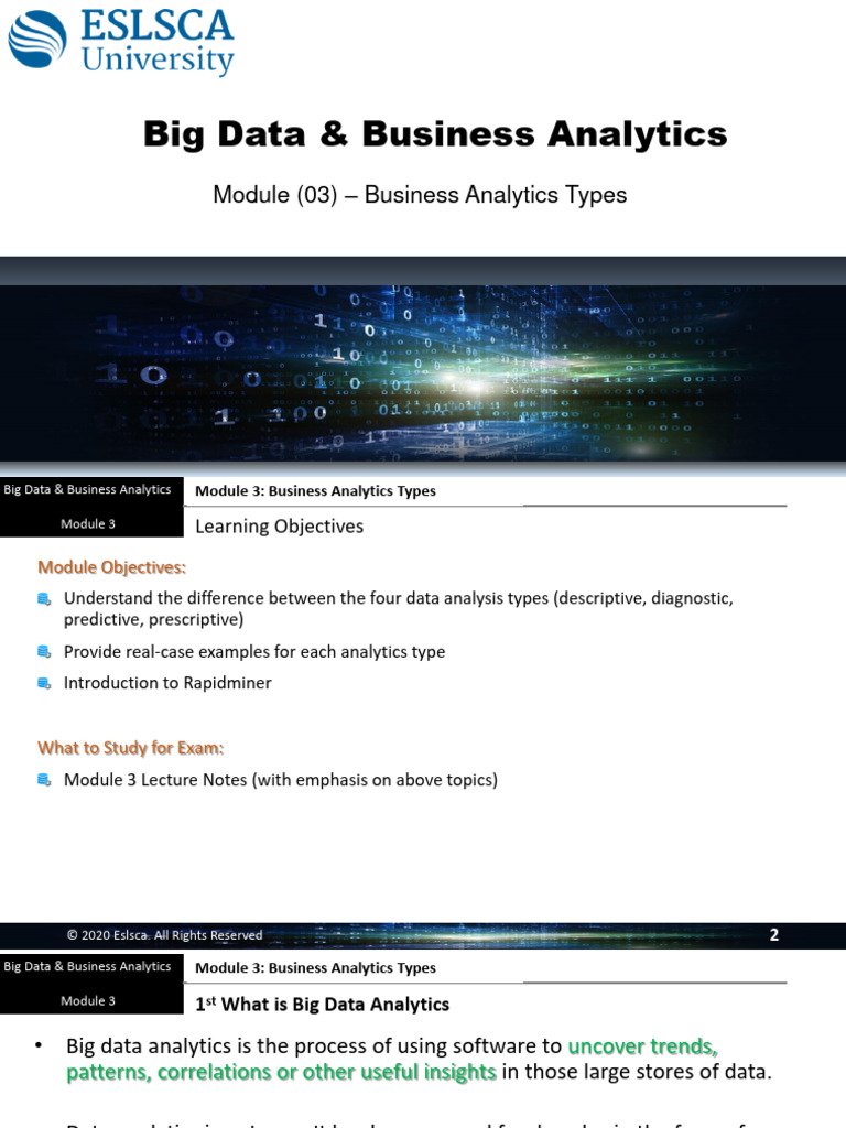 BigData&Analytics Module3 | PDF | Analytics | Predictive Analytics