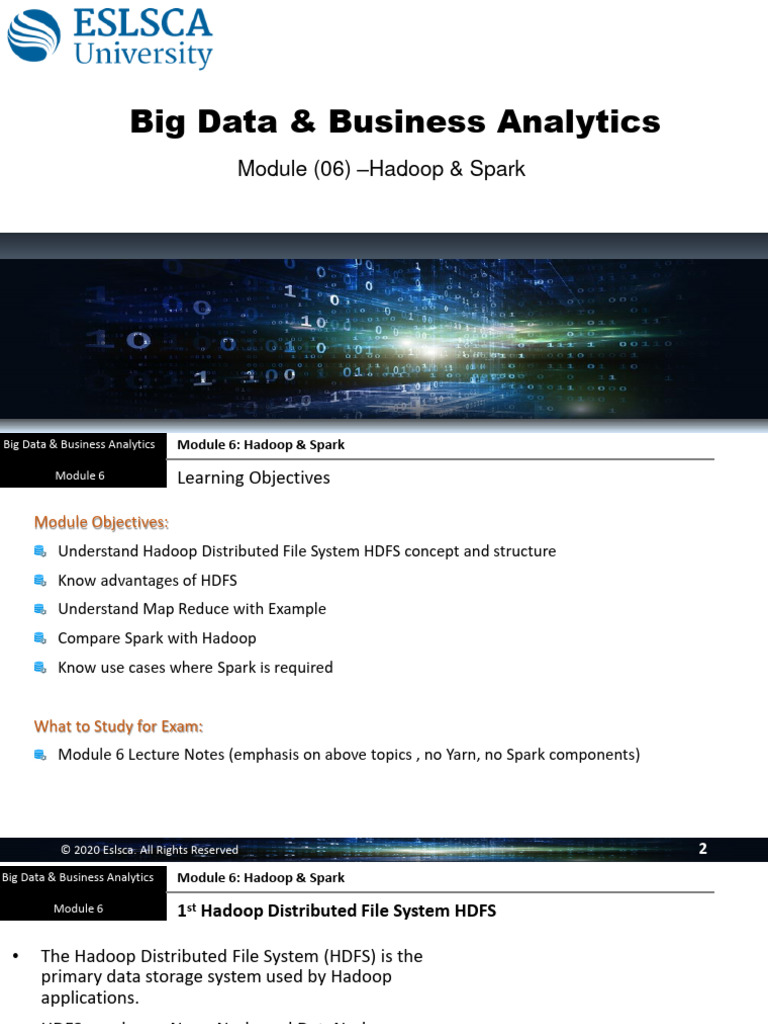BigData&Analytics Module6 | PDF | Apache Hadoop | Map Reduce